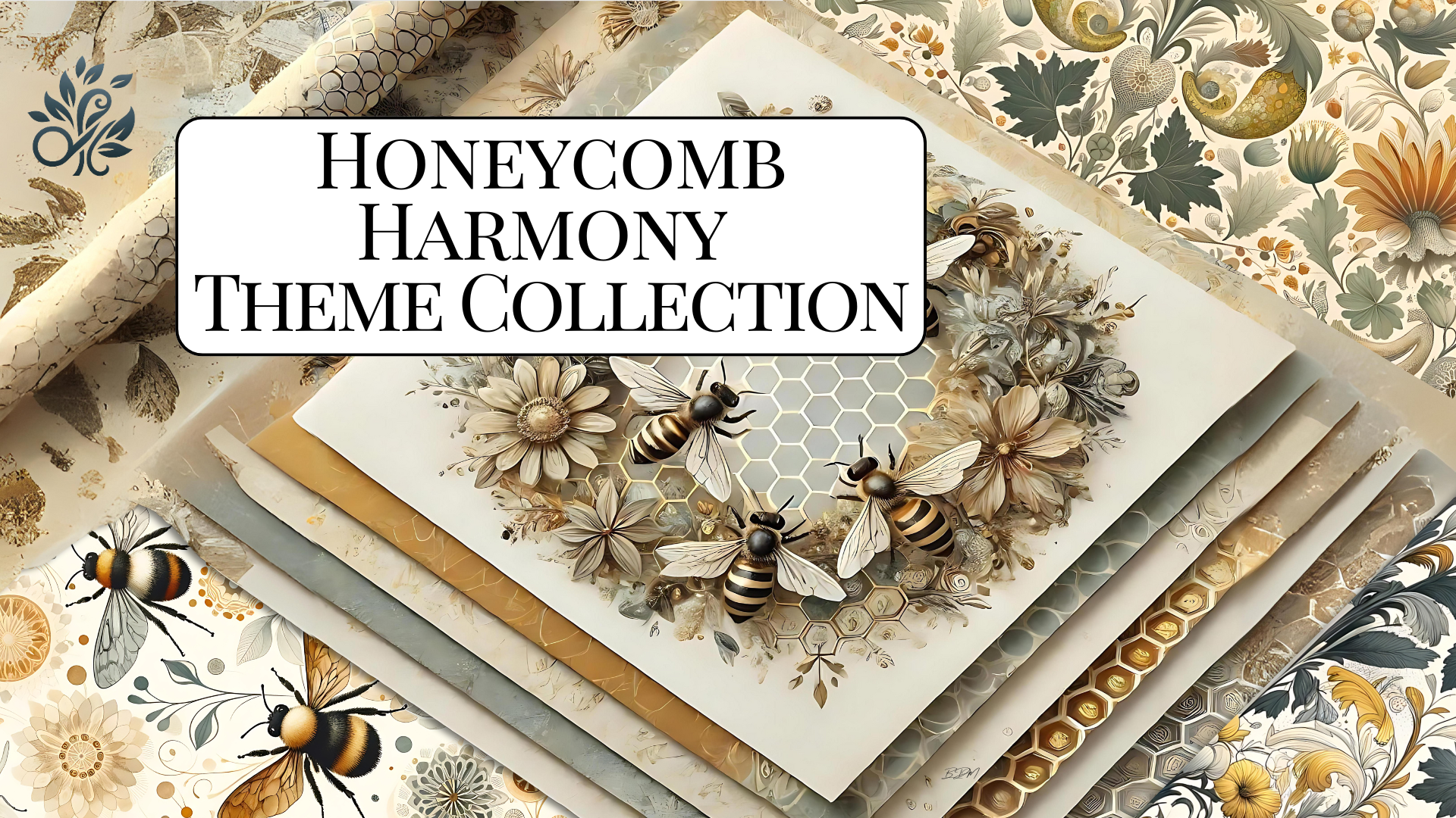 Honeycomb Harmony Theme Collection - Elegant Bee & Nature-Inspired ...